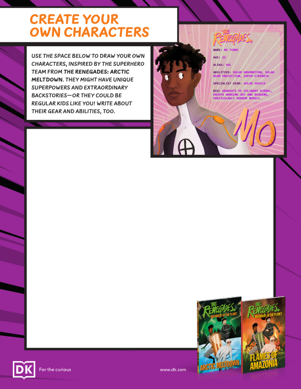 Create Your Own Graphic Novel Character Activity Pack