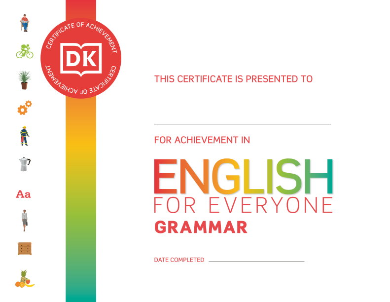 English for Everyone Certificate - Achievement in Grammar