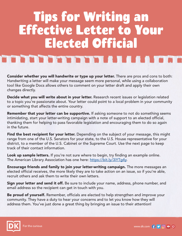Tips for Writing an Effective Letter to Your Elected Official