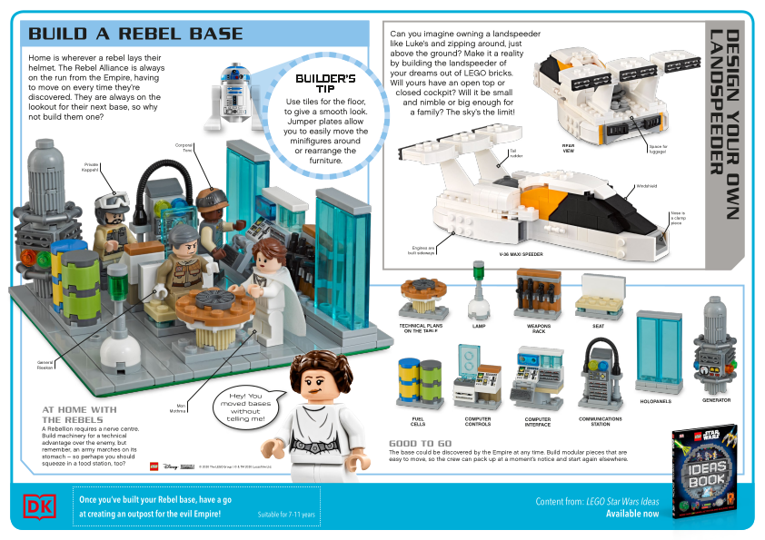 LEGO Star Wars Build Ideas activity sheet