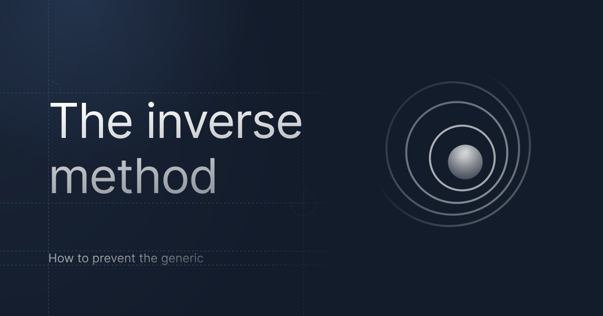 The inverse method | Jussi Virtanen