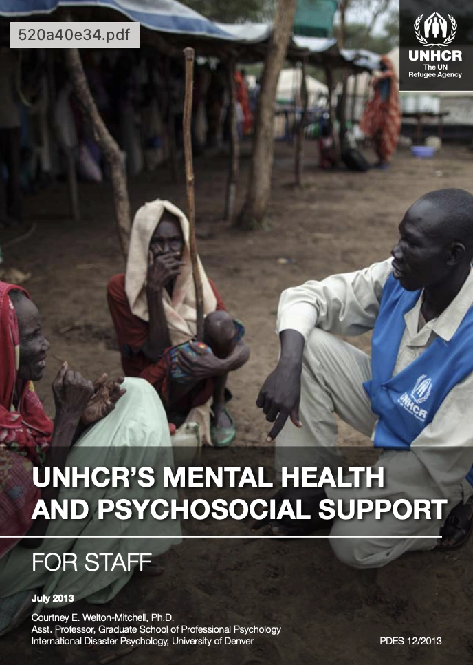 UNHCR's Mental Health and Psychosocial Support for Staff - BePrepared ...