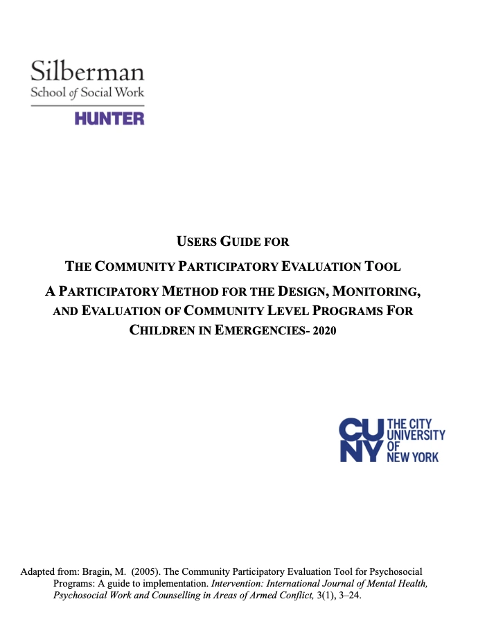 Sers Guide For The Community Participatory Evaluation Tool A Participatory Method For The