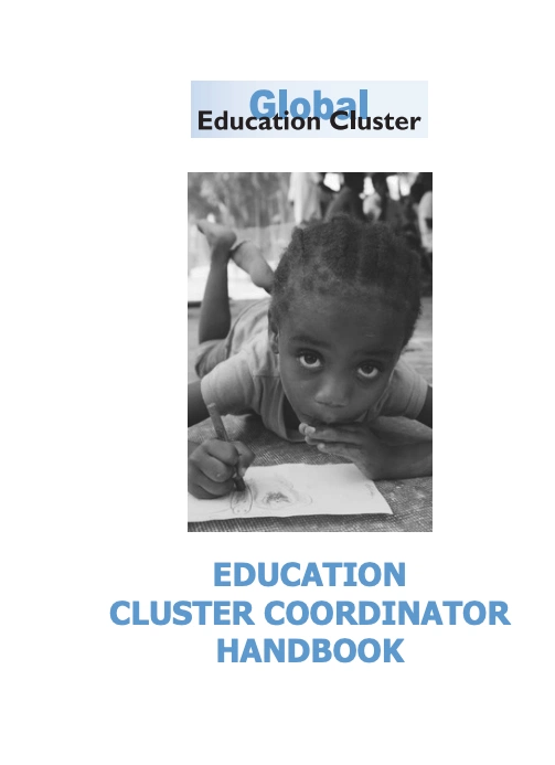 Education Cluster Coordinator Handbook - MHPSS and EIE Toolkit - The ...