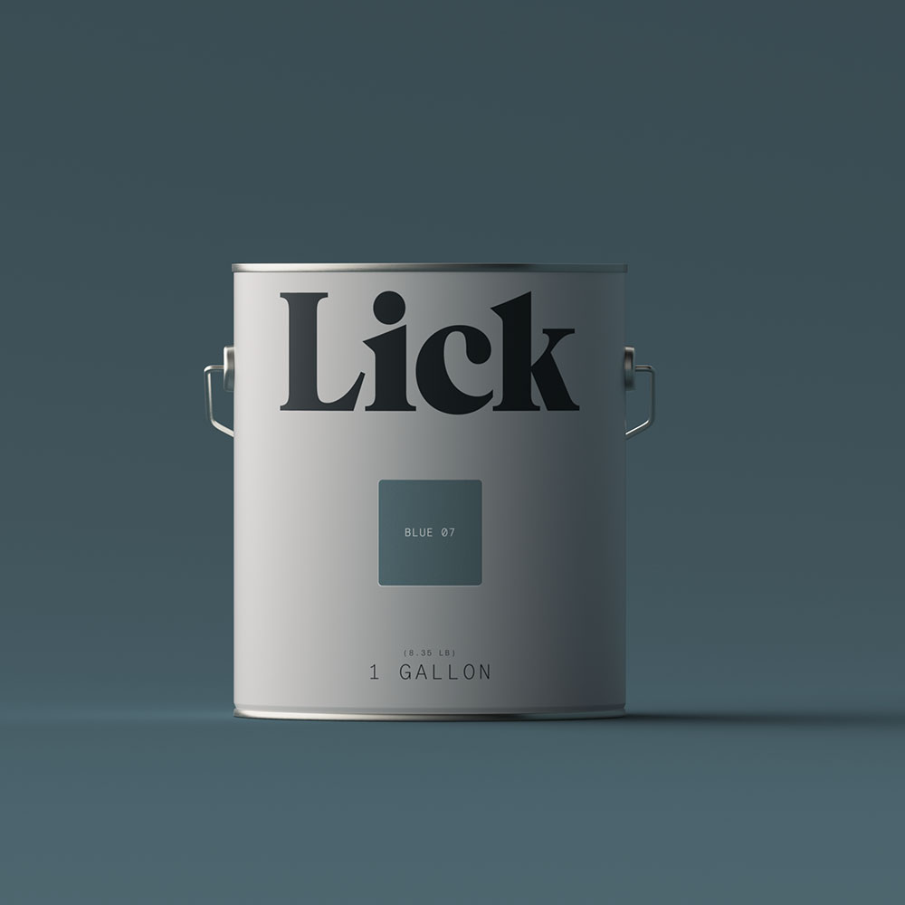 Blue 06: Deep Slate Blue Paint - Eggshell Interior Paint | Lick