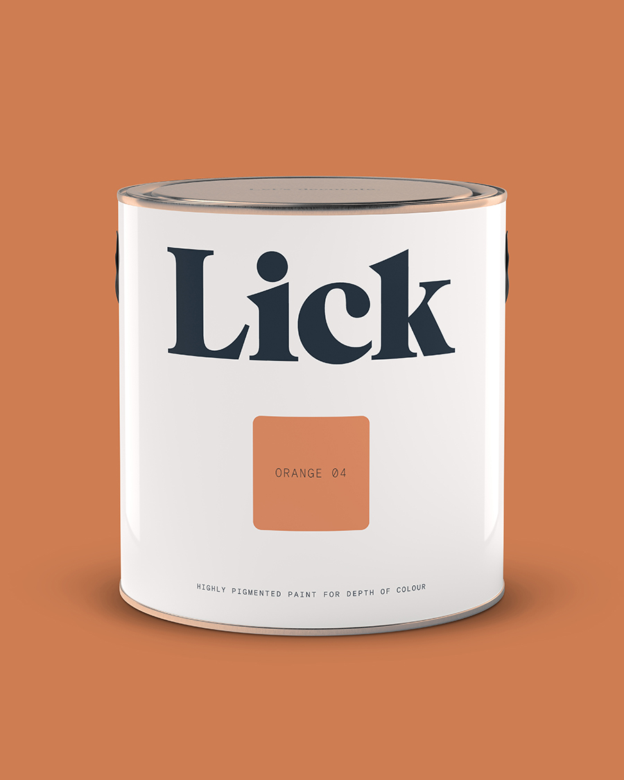 Orange 04: Rust Orange Paint - Matt Emulsion Paint | Lick