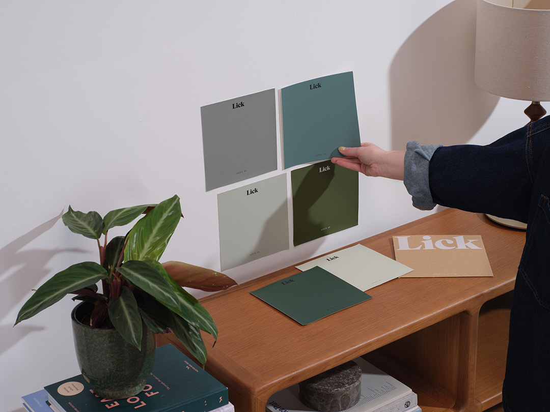 Go for green – Peel & Stick samples | Lick