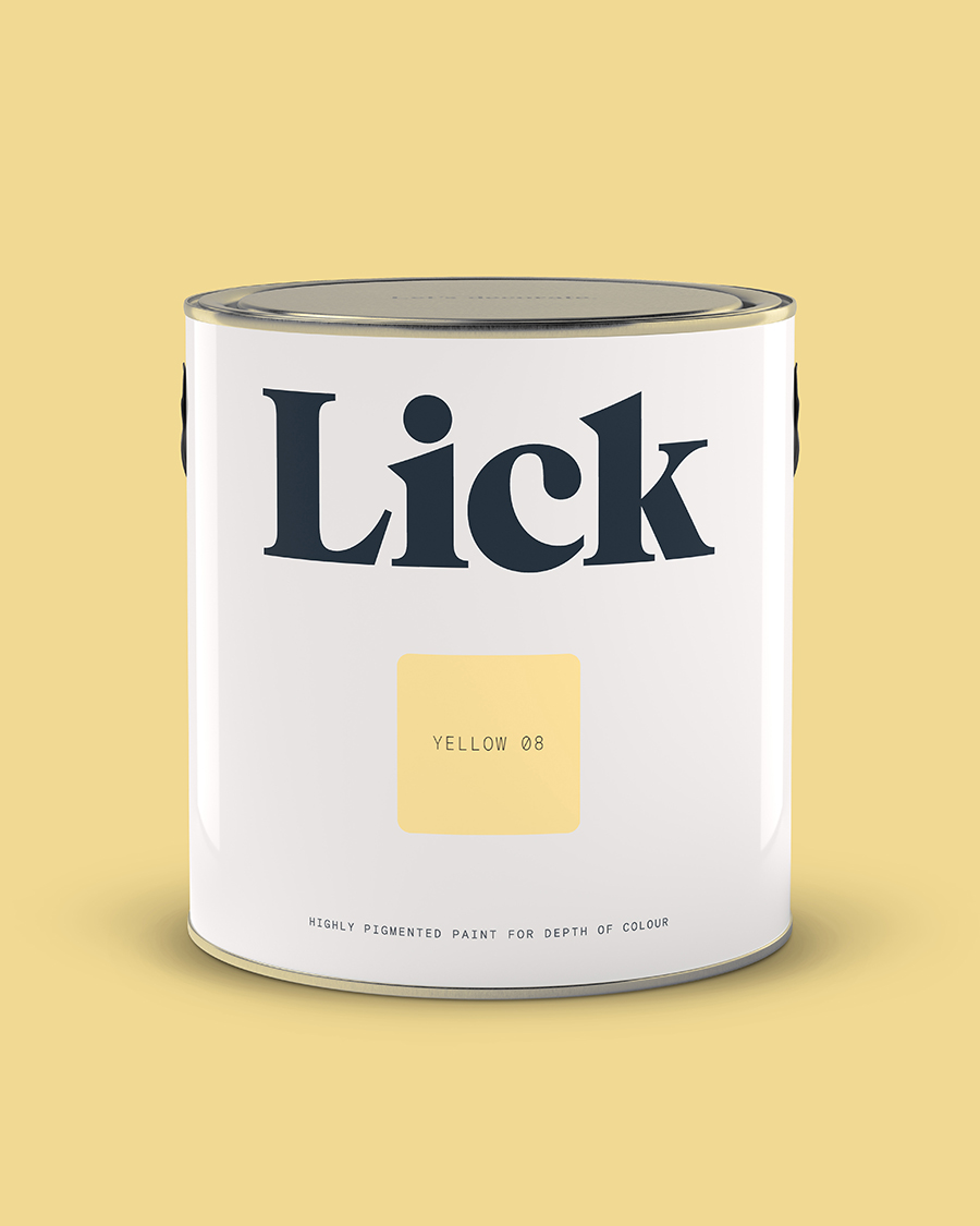 Yellow 08: Dusty Yellow Paint - Matt Emulsion Paint | Lick