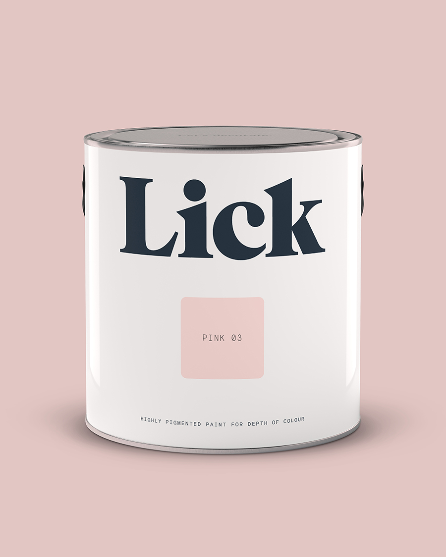 Pink 03: Light Bubblegum Pink Paint - Matt Emulsion Paint | Lick