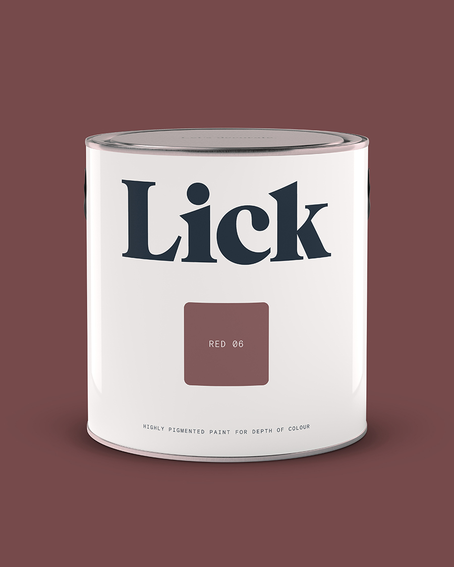 Red 06: Deep Red Paint - Matt Emulsion Paint | Lick