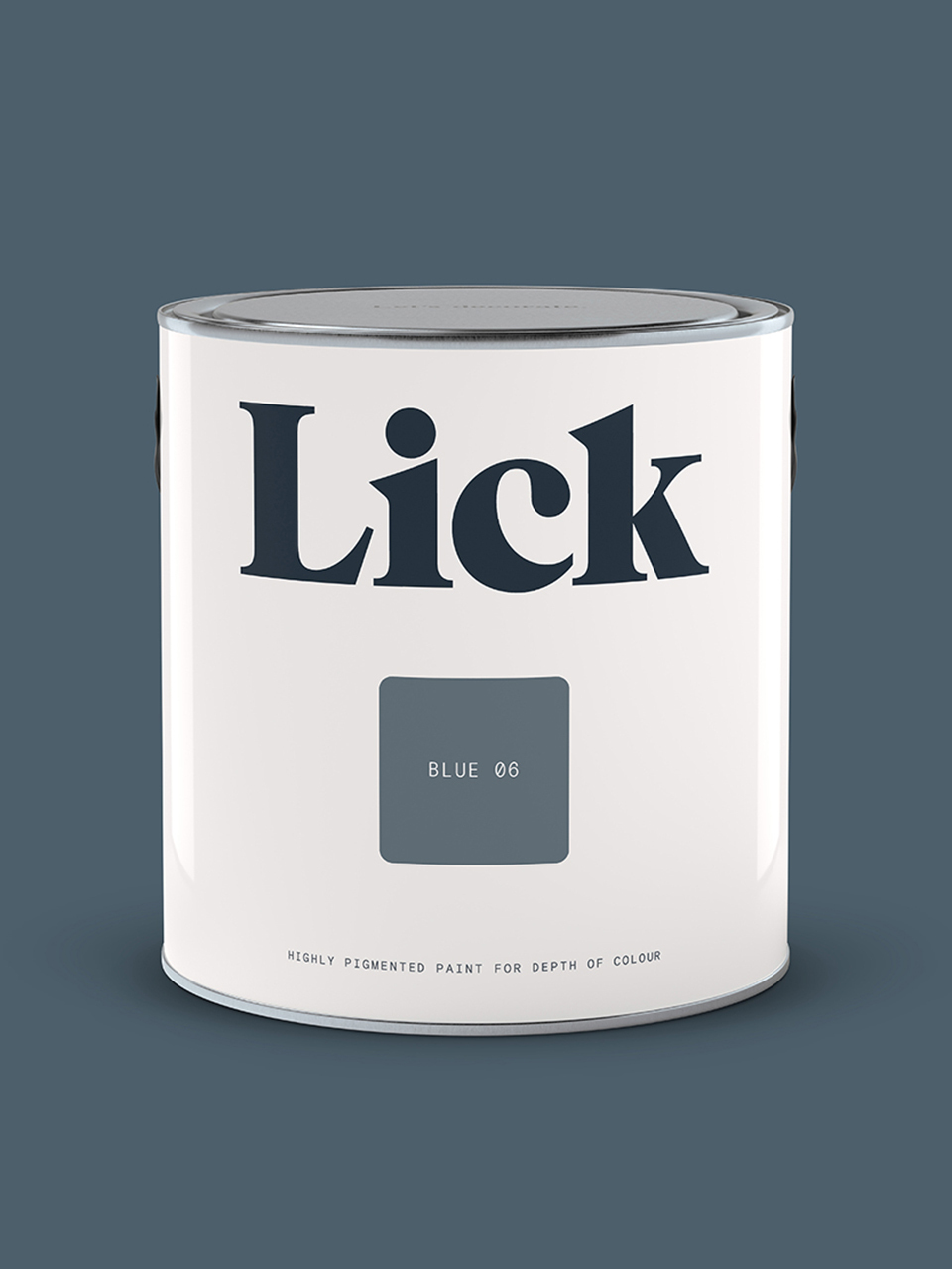 Blue 06: Deep Slate Blue Paint - Matt Emulsion Paint | Lick