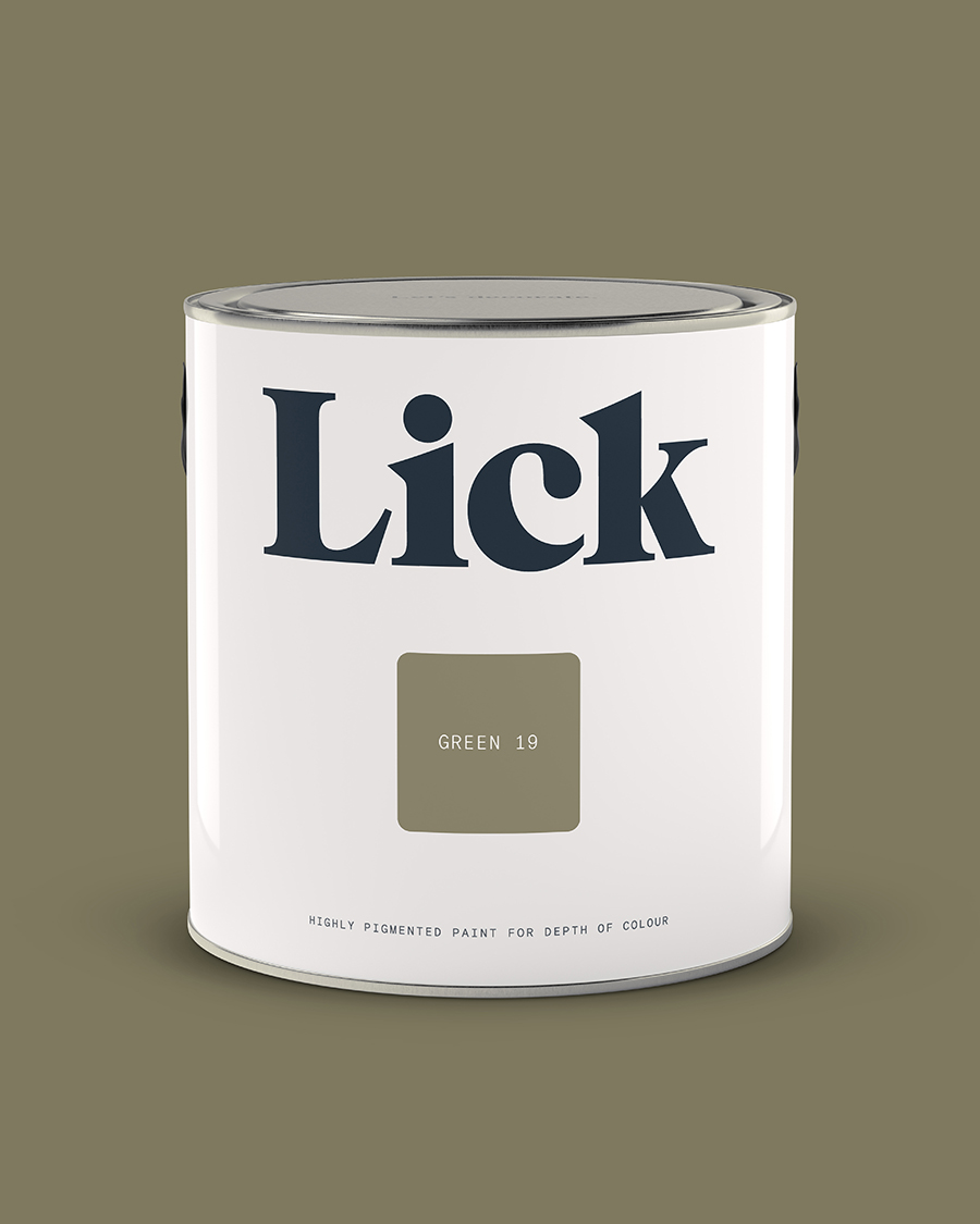 Green 19: Earthy Green Paint - Matt Emulsion Paint | Lick