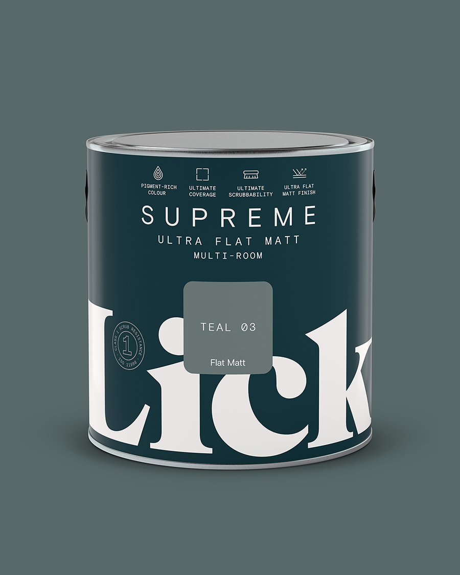 Teal 03: Supreme – Ultra Flat Matt Paint | Lick