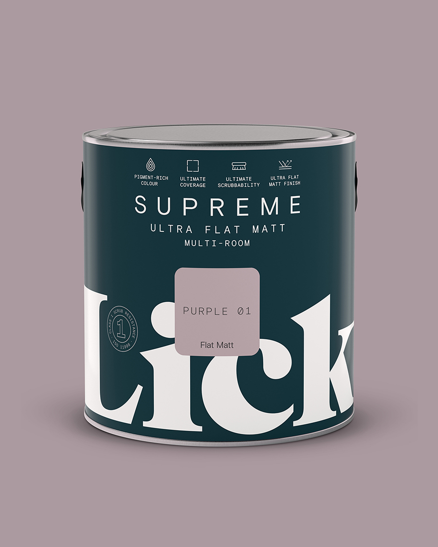 Purple 01: Supreme – Ultra Flat Matt Paint | Lick