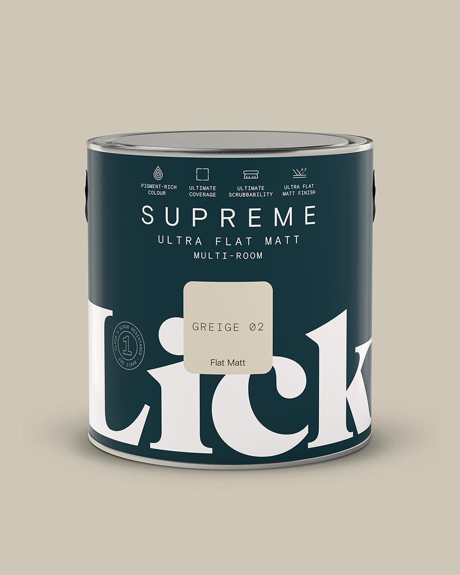 Greige 02: Supreme – Ultra Flat Matt Paint | Lick