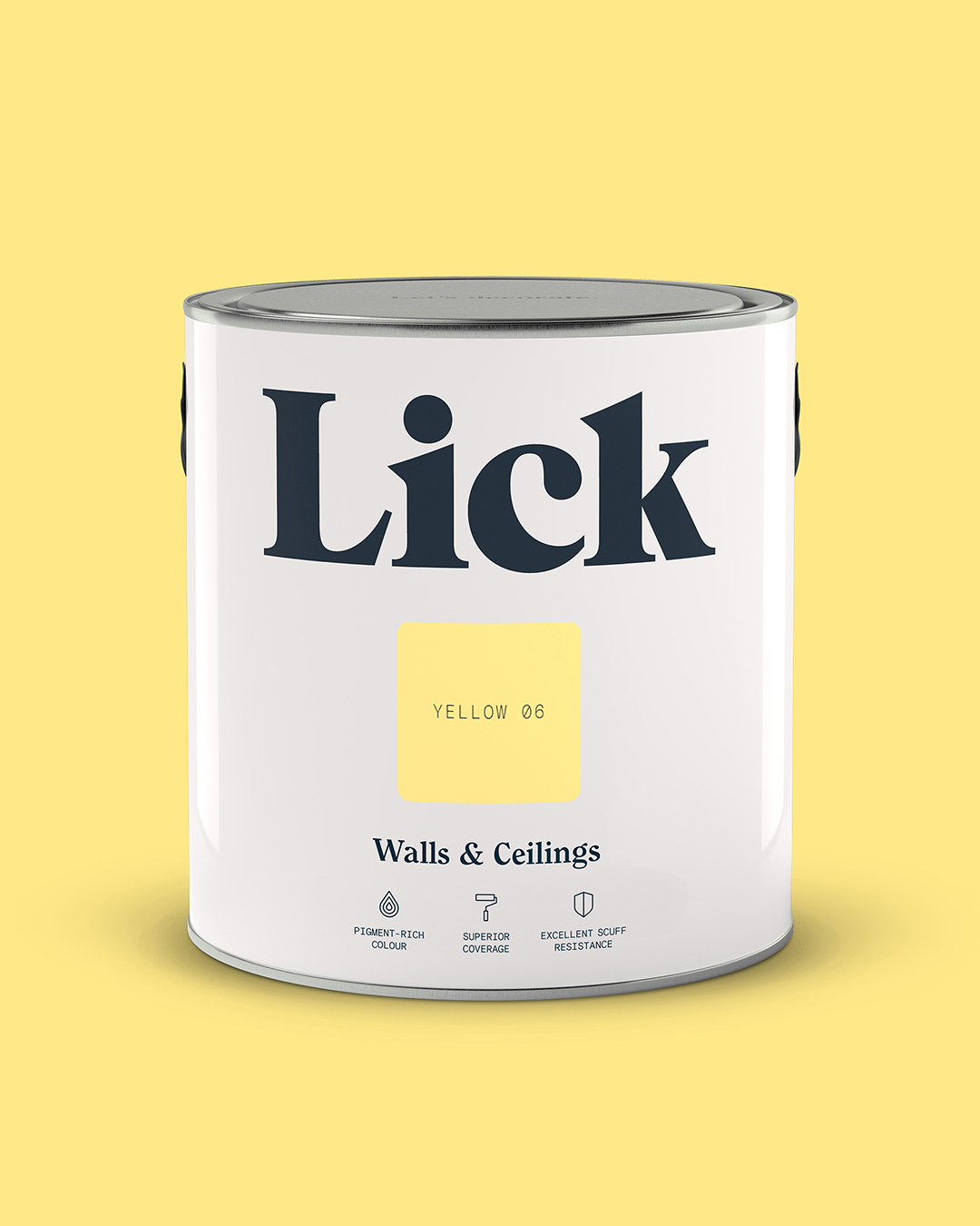 Yellow 06: Daffodil Yellow Paint - Eggshell Paint | Lick
