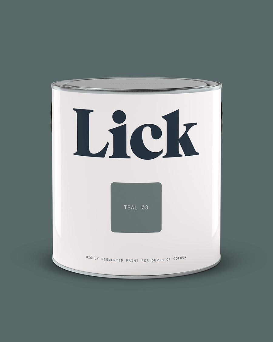 Teal 03: Dark Teal Paint - Eggshell Paint | Lick Teal 03: Dark Teal Paint - Eggshell Paint | Lick