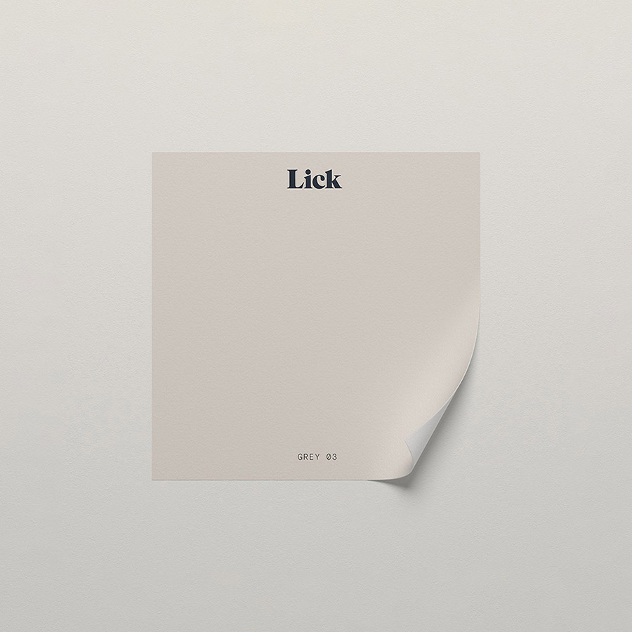 Grey 03: Warm Light Grey Paint - Paint Sample | Lick