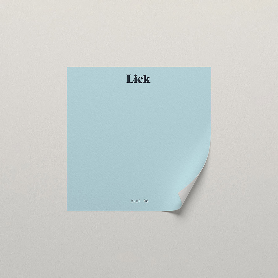 Blue 08: Sky Baby Blue Paint - Peel & Stick Paint Sample | Lick