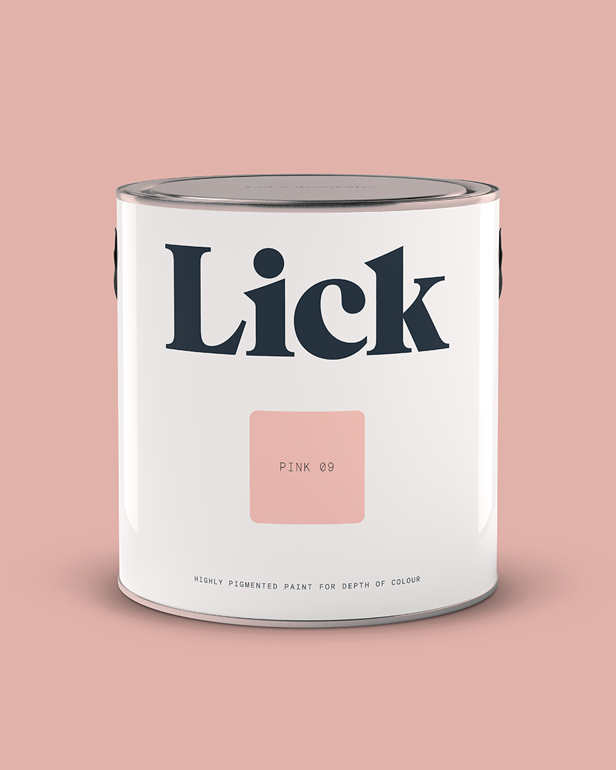 Pink 09: Warm Pink Paint - Matt Emulsion Paint | Lick