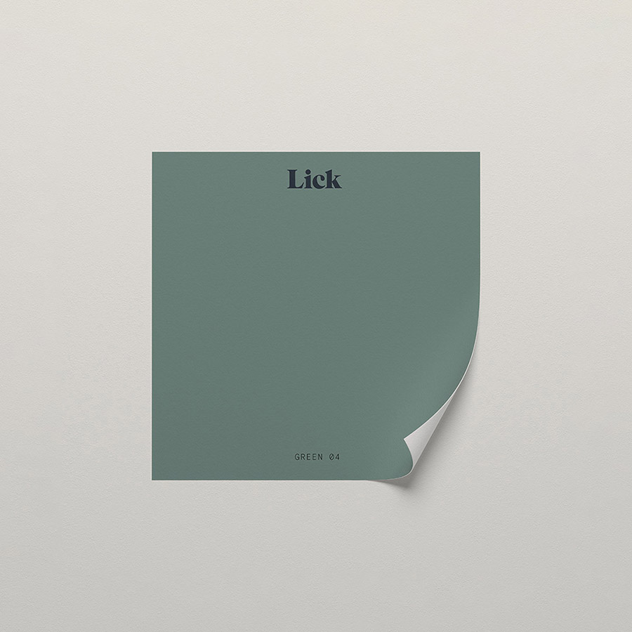 Green 04: Warm Dark Green Paint - Paint Sample | Lick