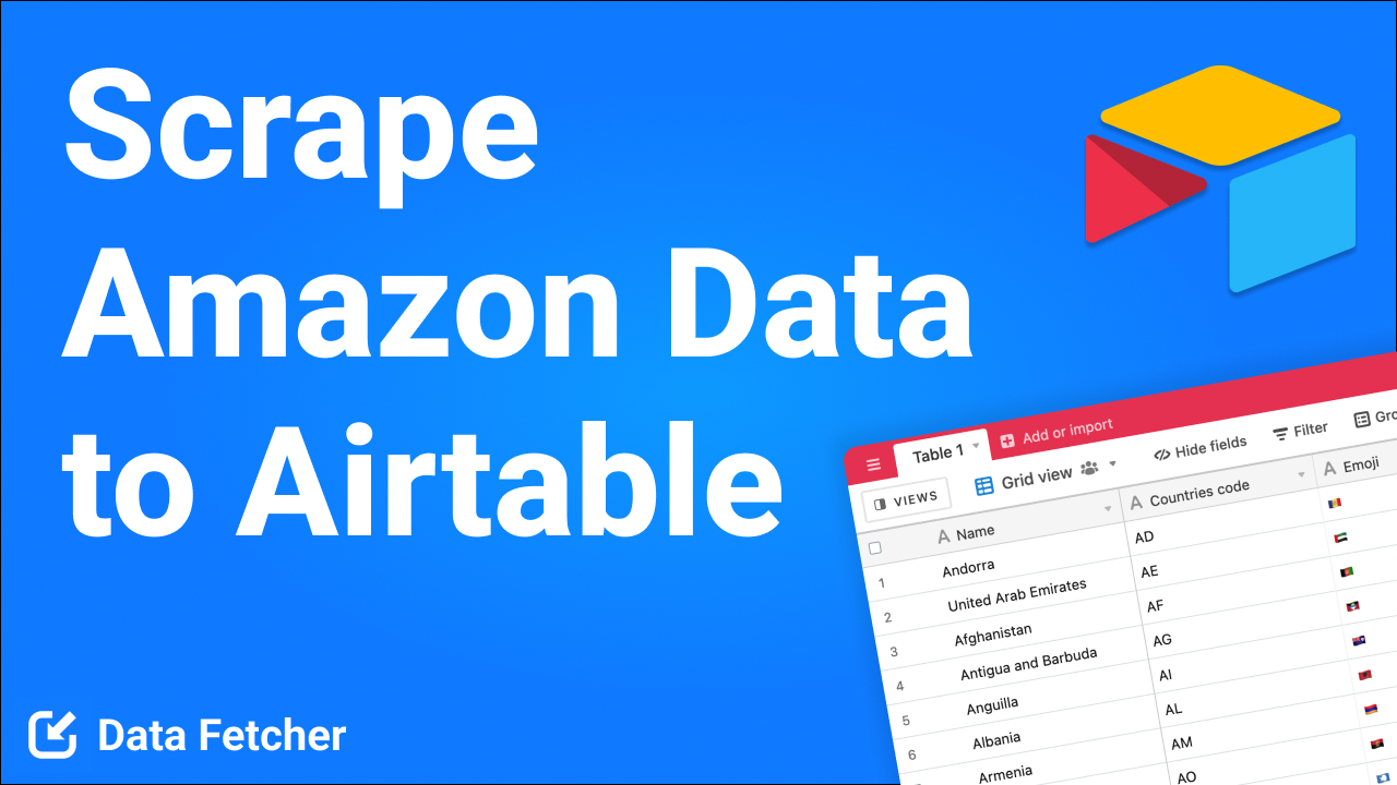 Scrape Amazon Product Data into Airtable using Apify
