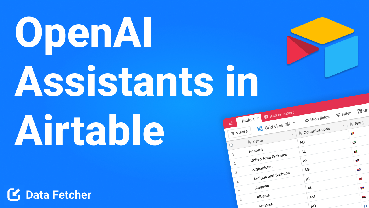 Connect OpenAI Assistants API to Airtable with No-Code (Integration)