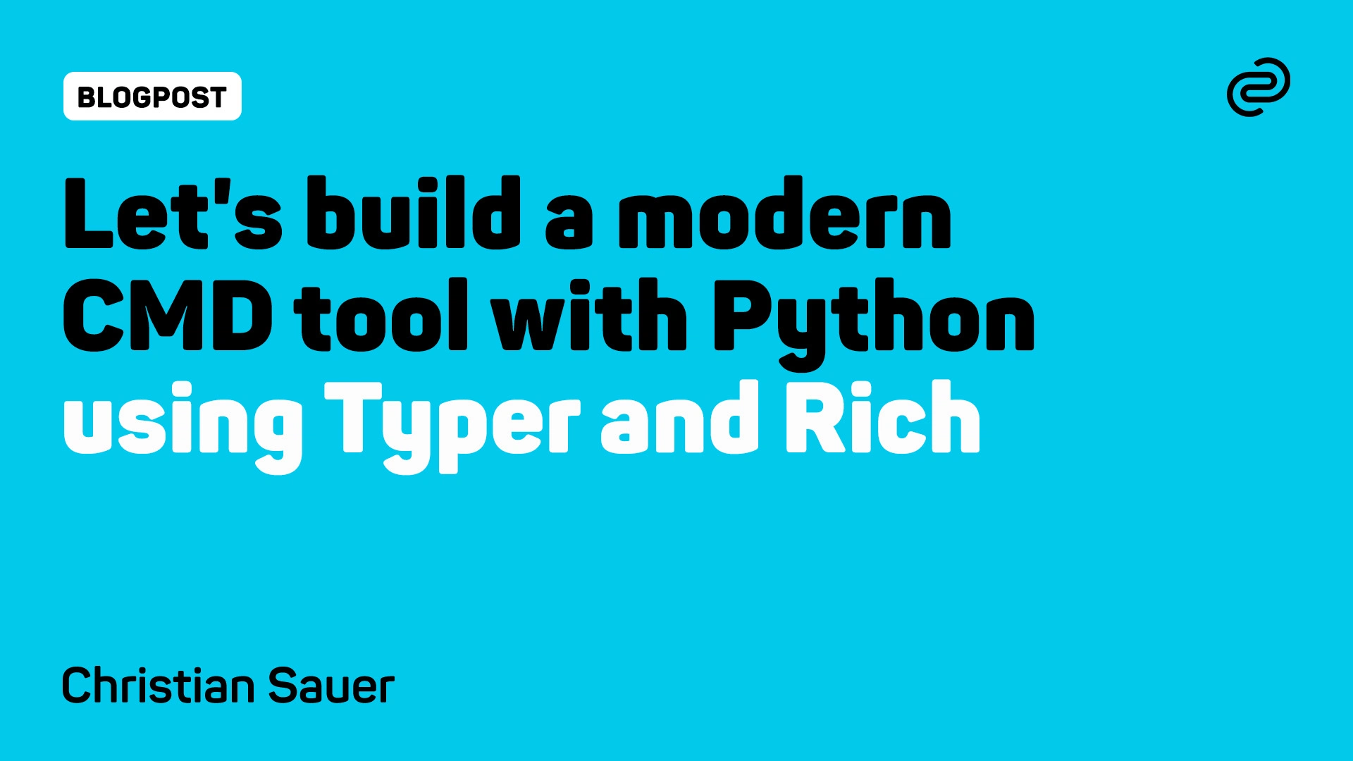 Building a modern CMD tool with Python using Typer and Rich