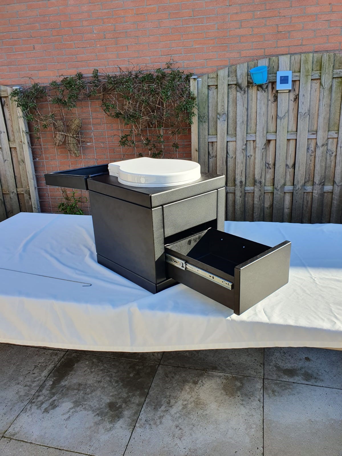 Slide and Fold Toilet Solution | Drawer Runners for Truck Conversions